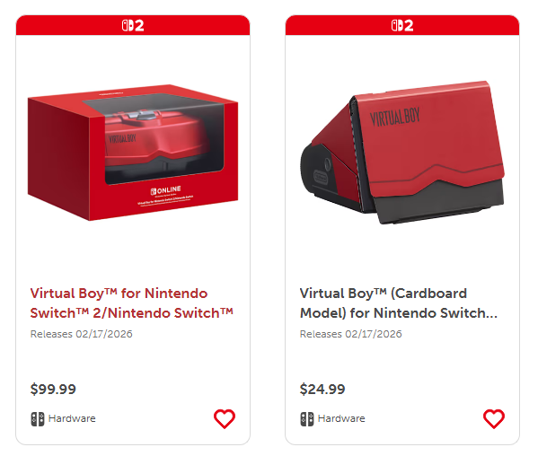 Nintendo's Virtual Boy add-on will cost $100 - - Gamereactor