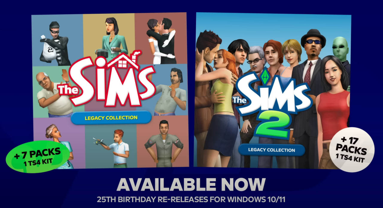 The Sims & The Sims 2 are now available on PC