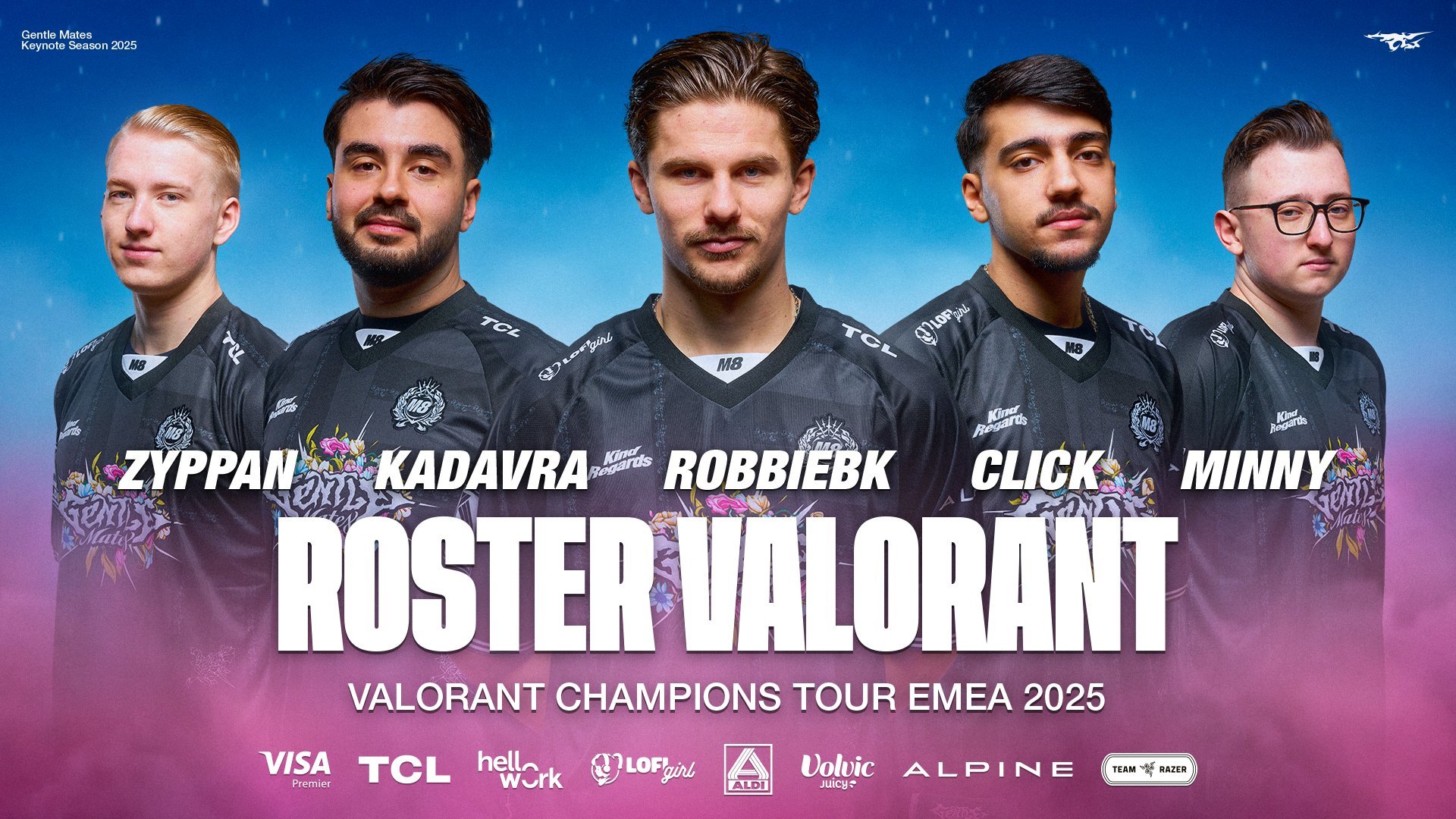 Gentle Mates confirms revamped Valorant Champions Tour squad