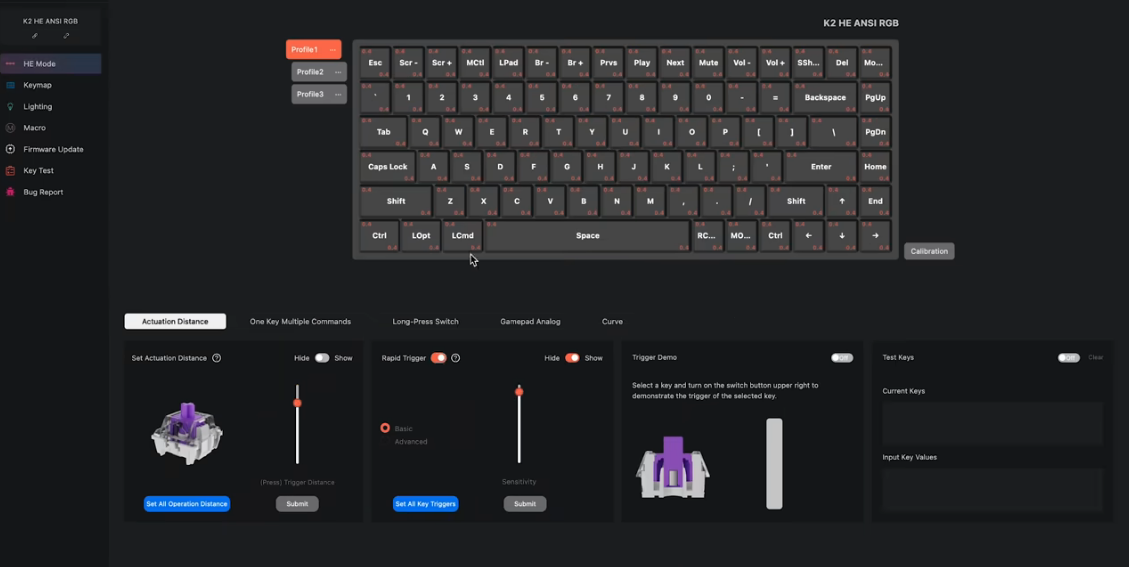 Keychron K2 HE Wireless Magnetic Switch Custom Keyboard - - Gamereactor