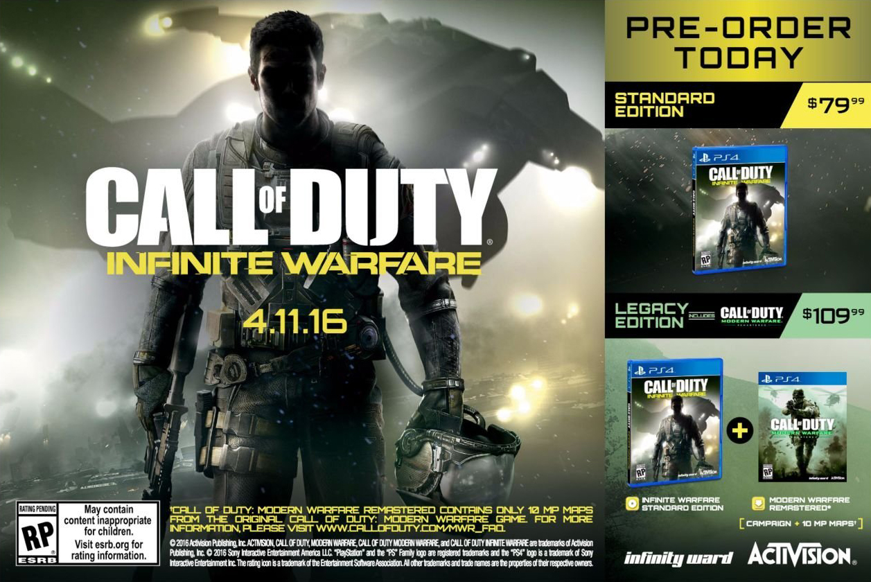 Call of Duty: Infinite Warfare release date leaked (again)