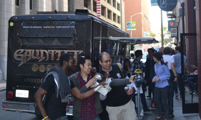 Gauntlet foodtruck feeds GDC crowd