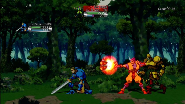 Guardian Heroes Screens, art