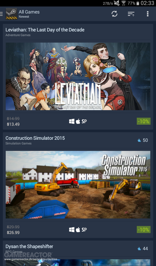 Keep track of the Steam sales with a new app - - Gamereactor