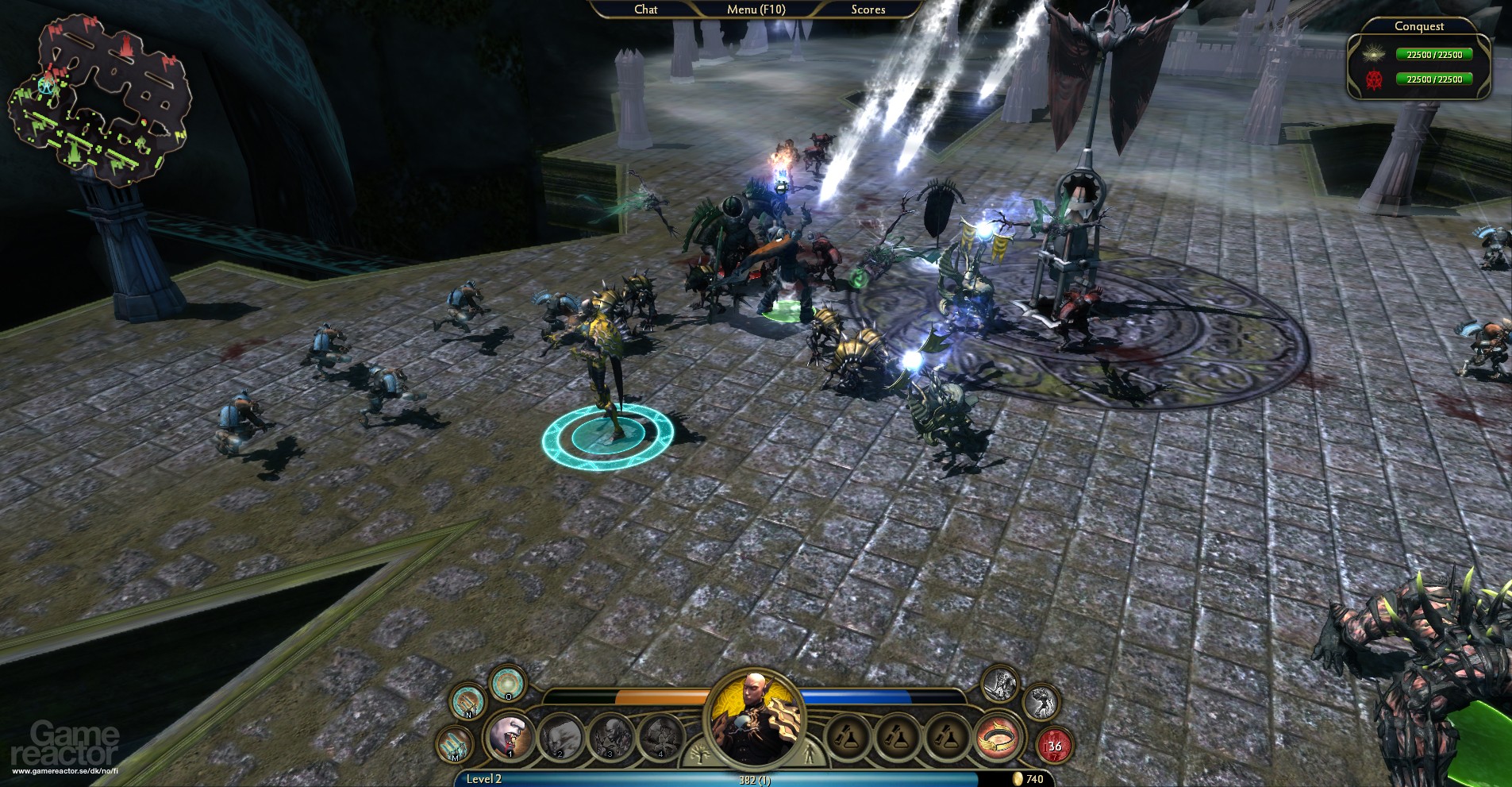 Five screens from Demigod