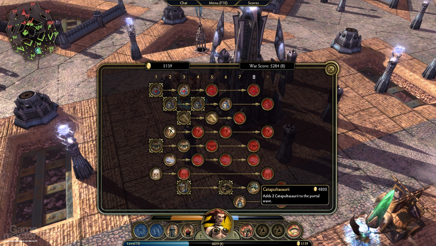 Five screens from Demigod