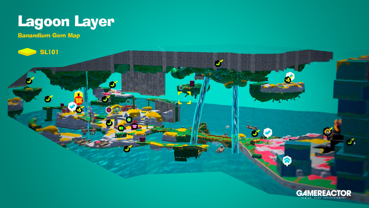 Donkey Kong Bananza: All the bananas in Lagoon Layer