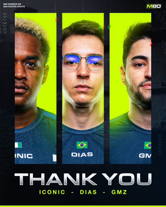 M80 drops the majority of its Rainbow Six: Siege team