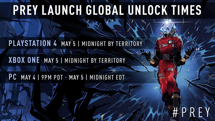 Prey's pre-loading and global unlock times revealed