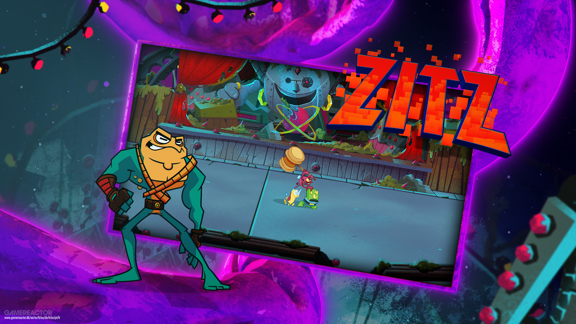 Here are the first screens and a trailer for the new Battletoads
