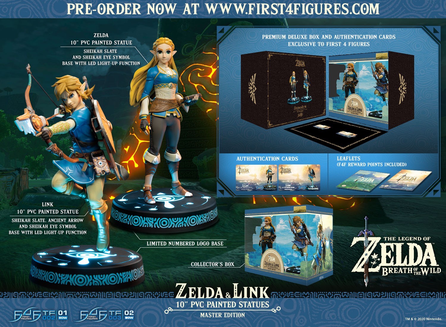 New Zelda and Link First 4 Figures are limited and LED-lit - The Legend ...