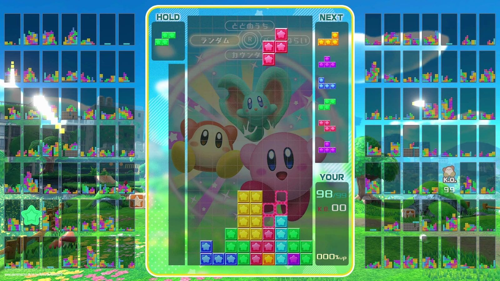 Tetris 99 also celebrates the launch of Kirby and the Forgotten Land on ...
