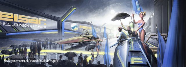 Sony shares beautiful and unseen Wipeout concept art - Wipeout Omega ...