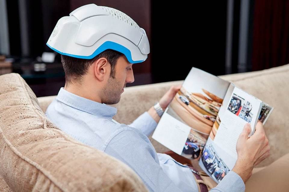 This weird helmet may be the cure to baldness - - Gamereactor