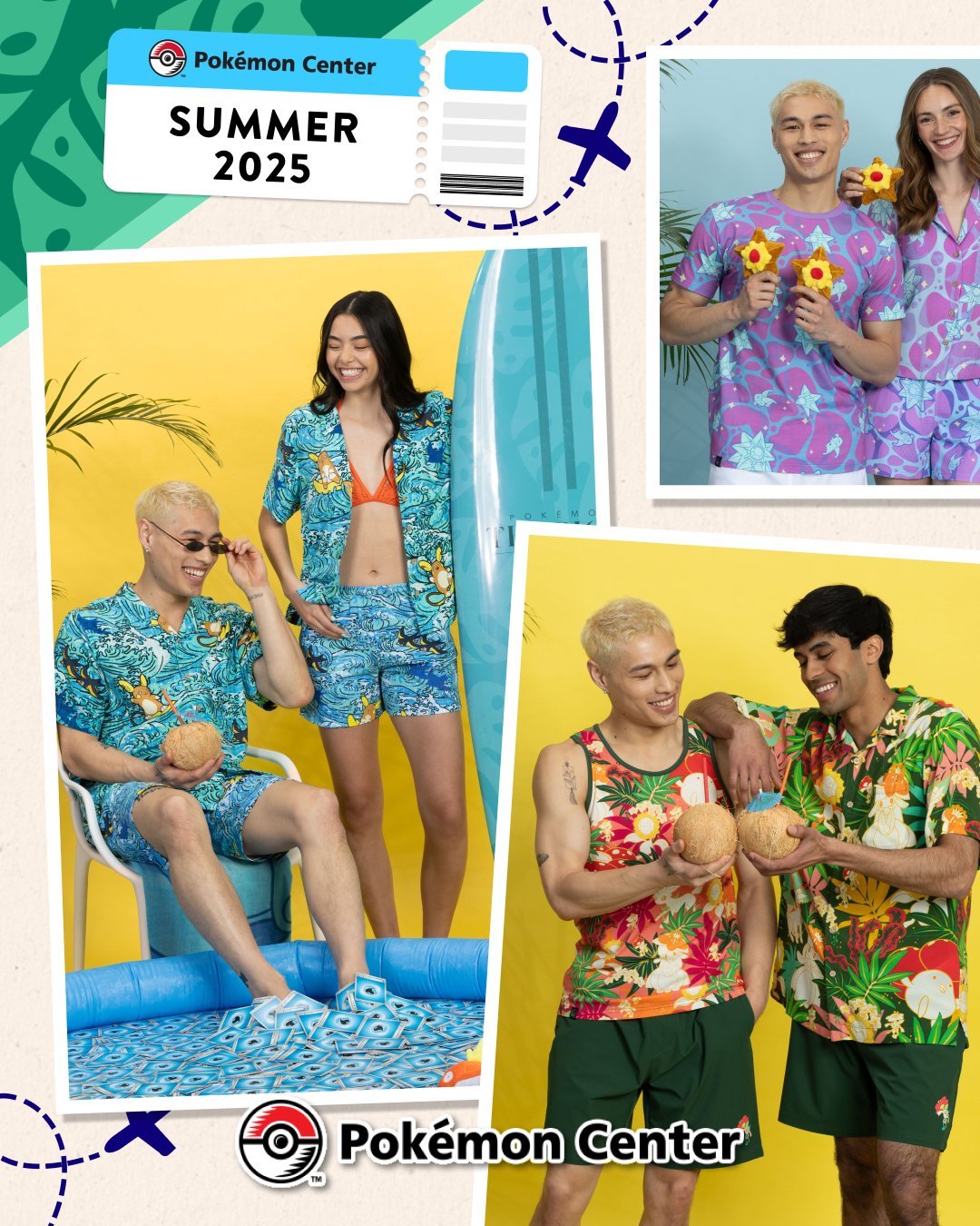 Show off your summer bod with Pokémon's latest collection of tropical ...