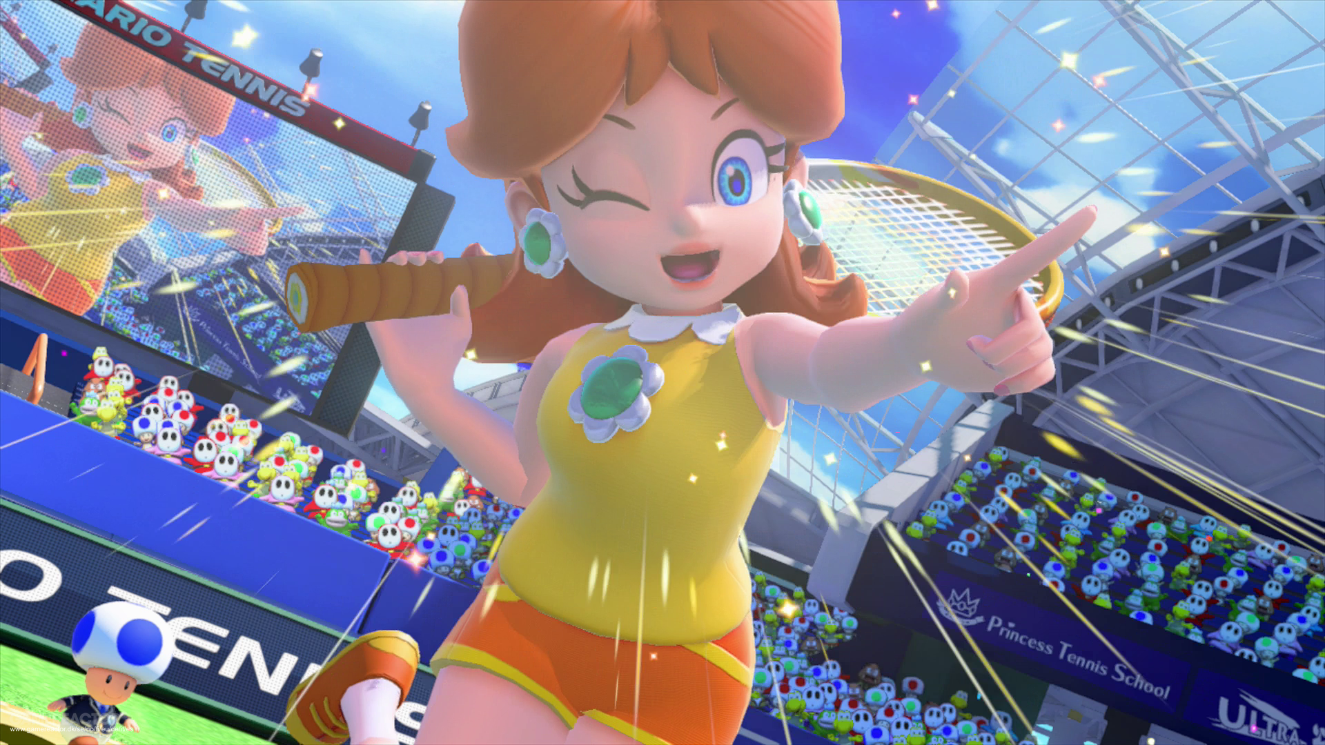 Mario Tennis Ultra Smash - launch gameplay and screens
