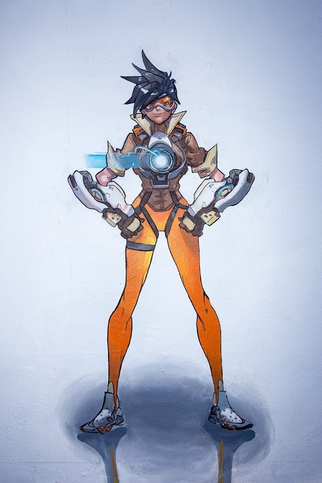 Work-in-progress Overwatch mural in Sydney looks great