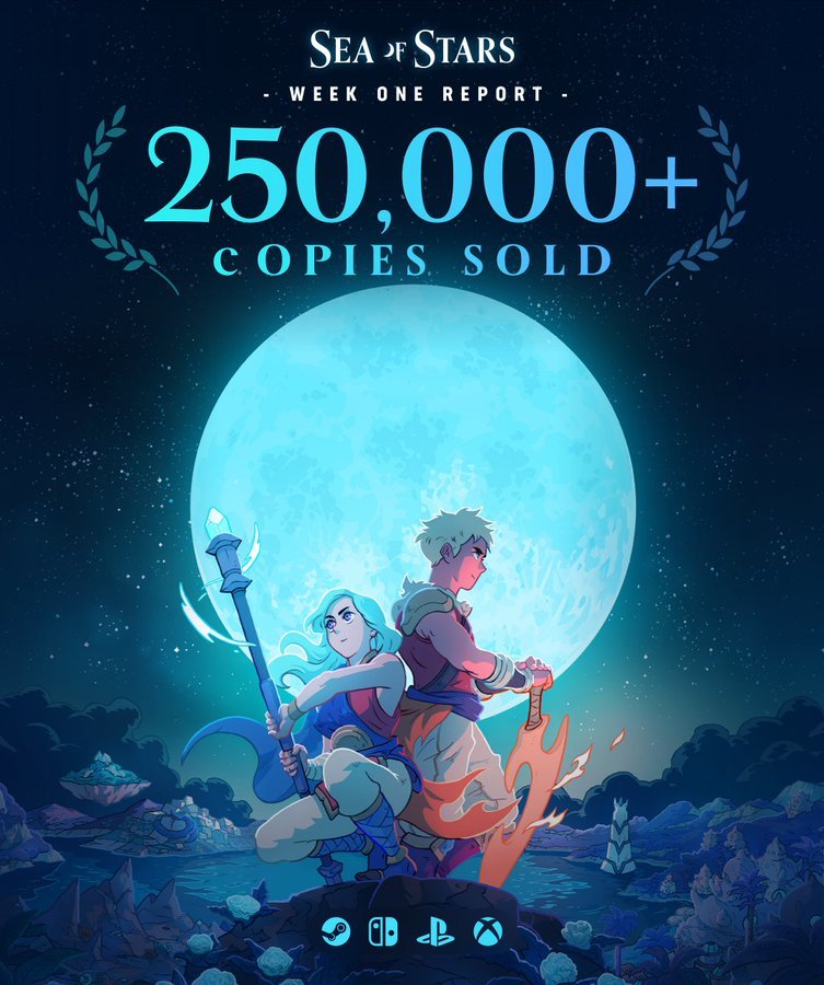 Sea of Stars sold more in a week than it hoped in a year