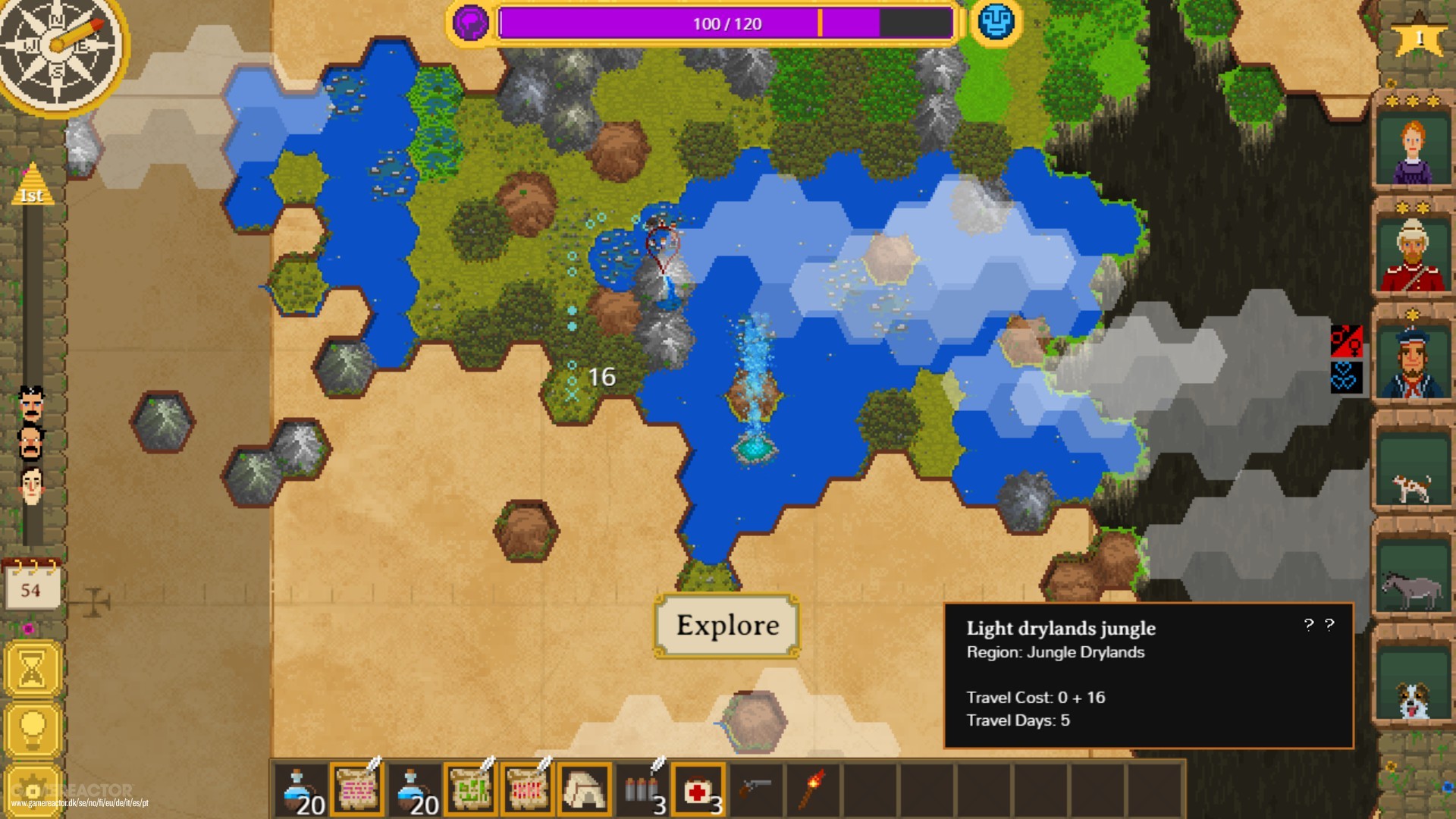 The Curious Expedition Review - Gamereactor