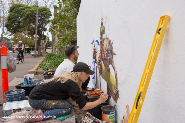 Work-in-progress Overwatch mural in Sydney looks great