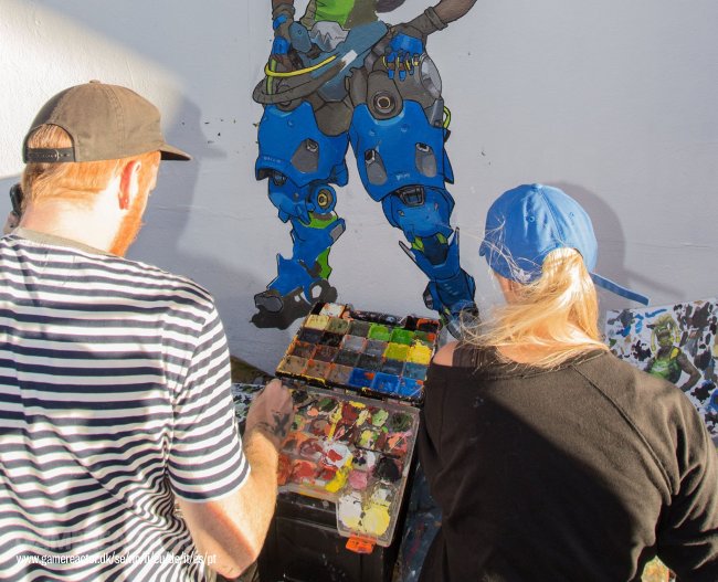 Work-in-progress Overwatch mural in Sydney looks great