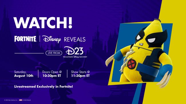 You can watch the D23 in Fortnite this year