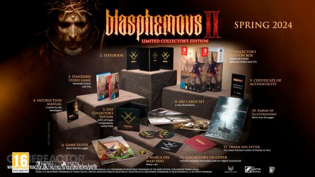 Collector's Edition of Blasphemous II, on sale in 2024, is now available for pre-order