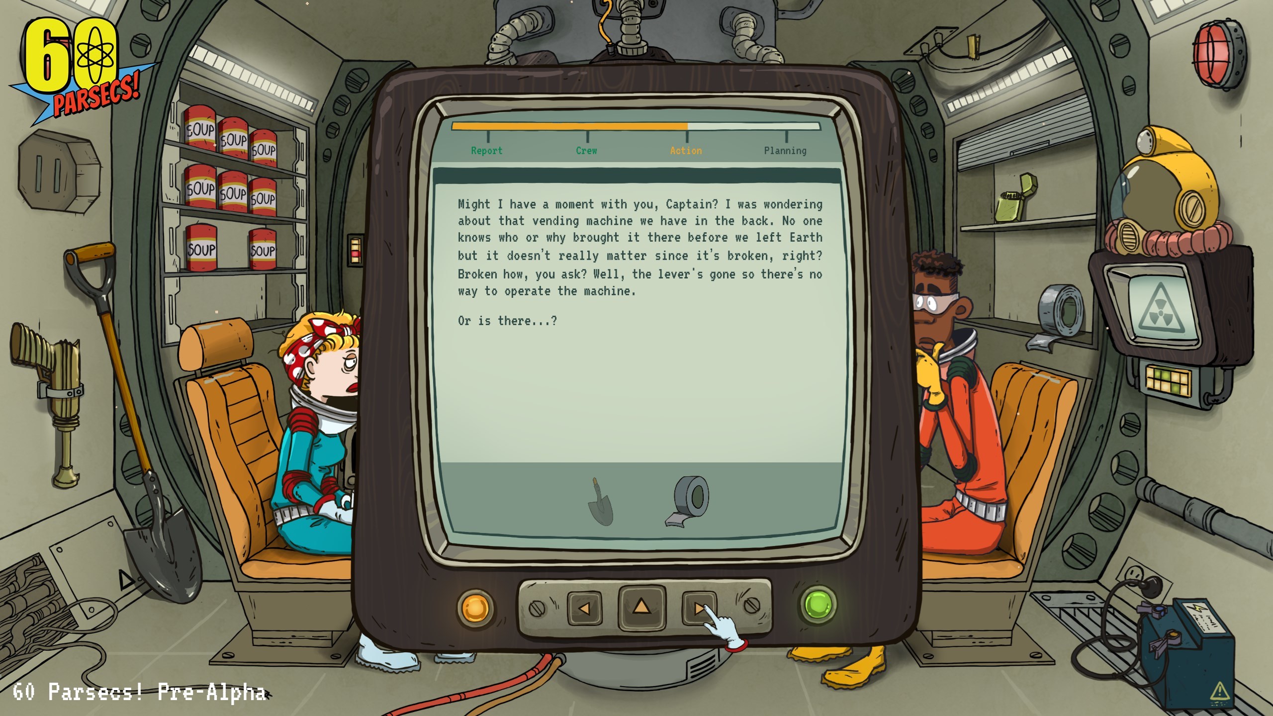 Robot Gentleman lets you survive in space in 60 Parsecs!