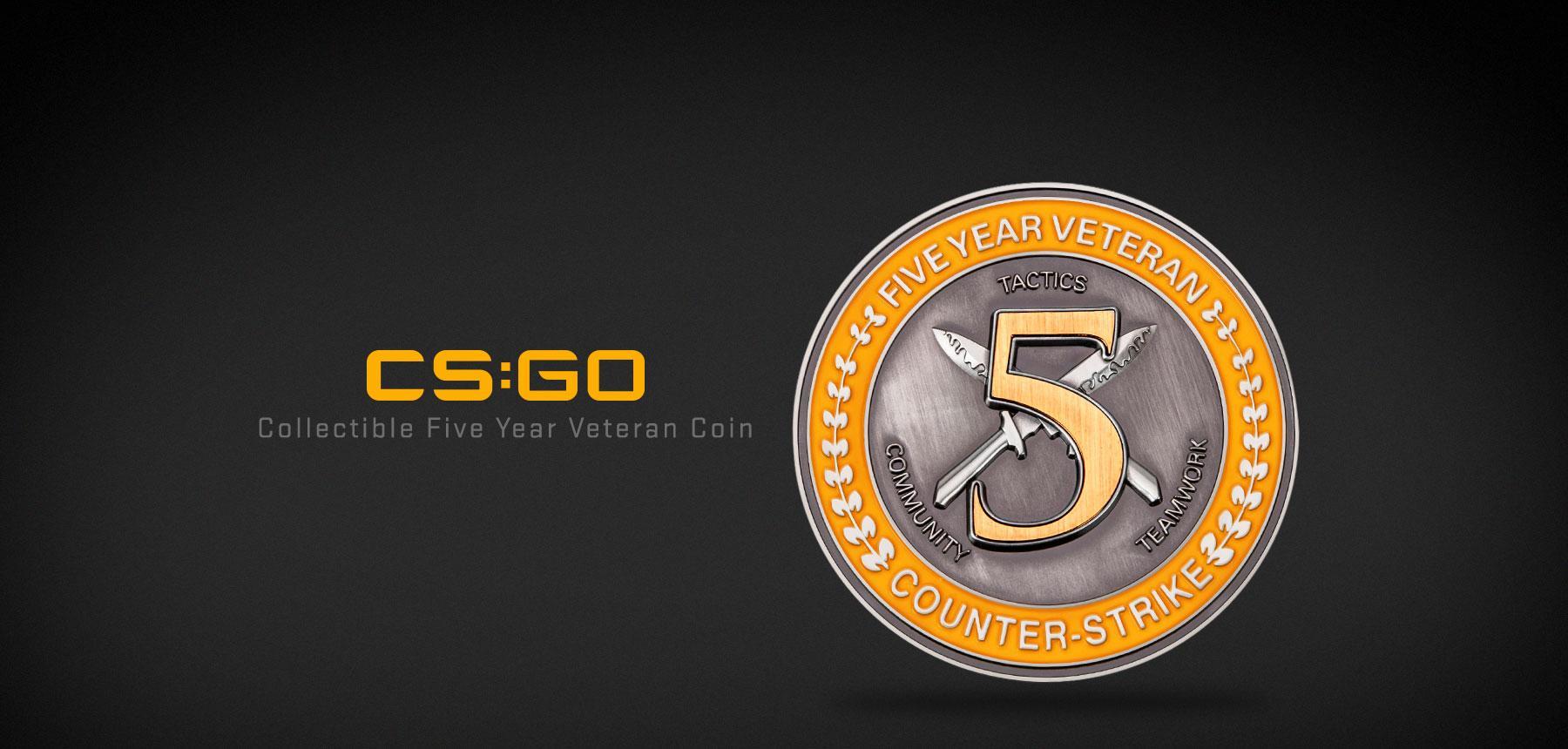 You can pre order a real life CS:GO Five Year Veteran Coin - Counter ...