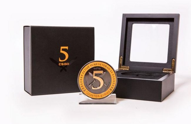 You can pre order a real life CS:GO Five Year Veteran Coin - Counter ...