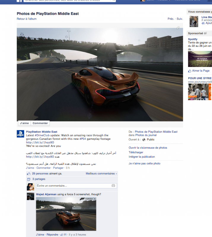 Sony used Forza 5 to market Driveclub