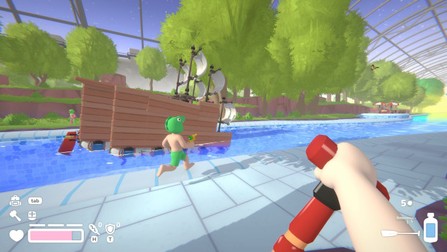 Lazy River is a co-op FPS set in an unregulated cosmic waterpark