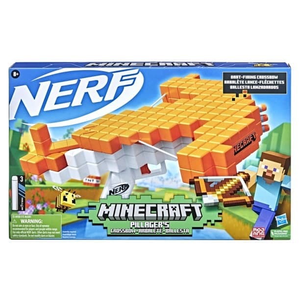Nerf has teamed up with Minecraft to create a range of blocky weapons ...