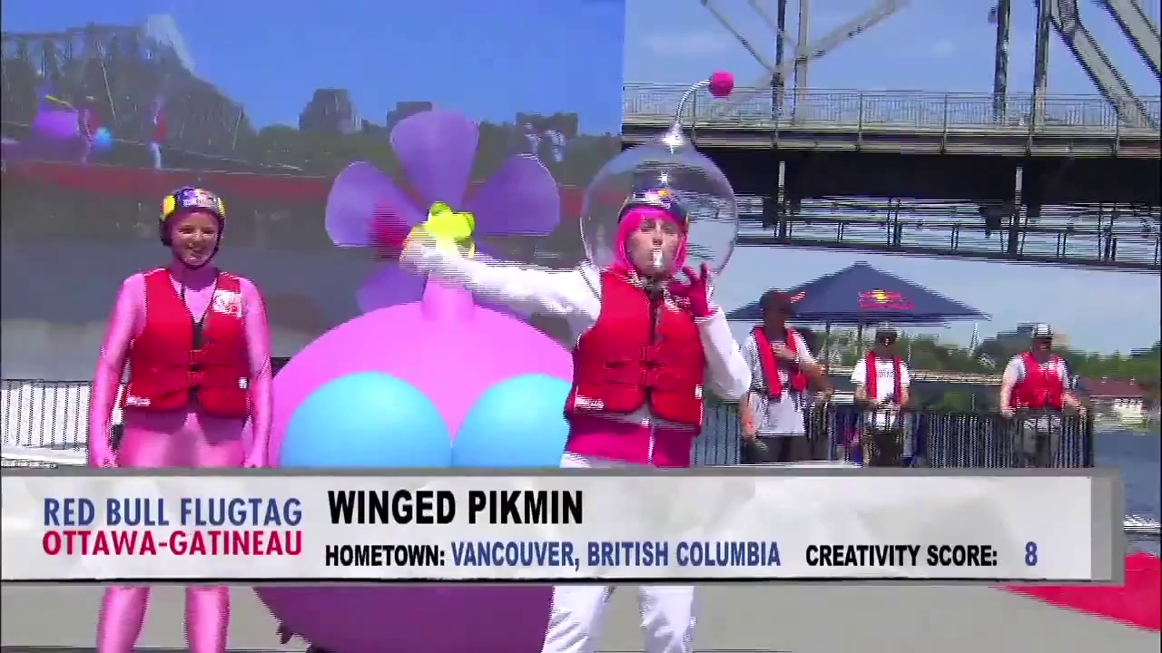 A winged Pikmin at the Red Bull Flugtag - Pikmin 3 - Gamereactor