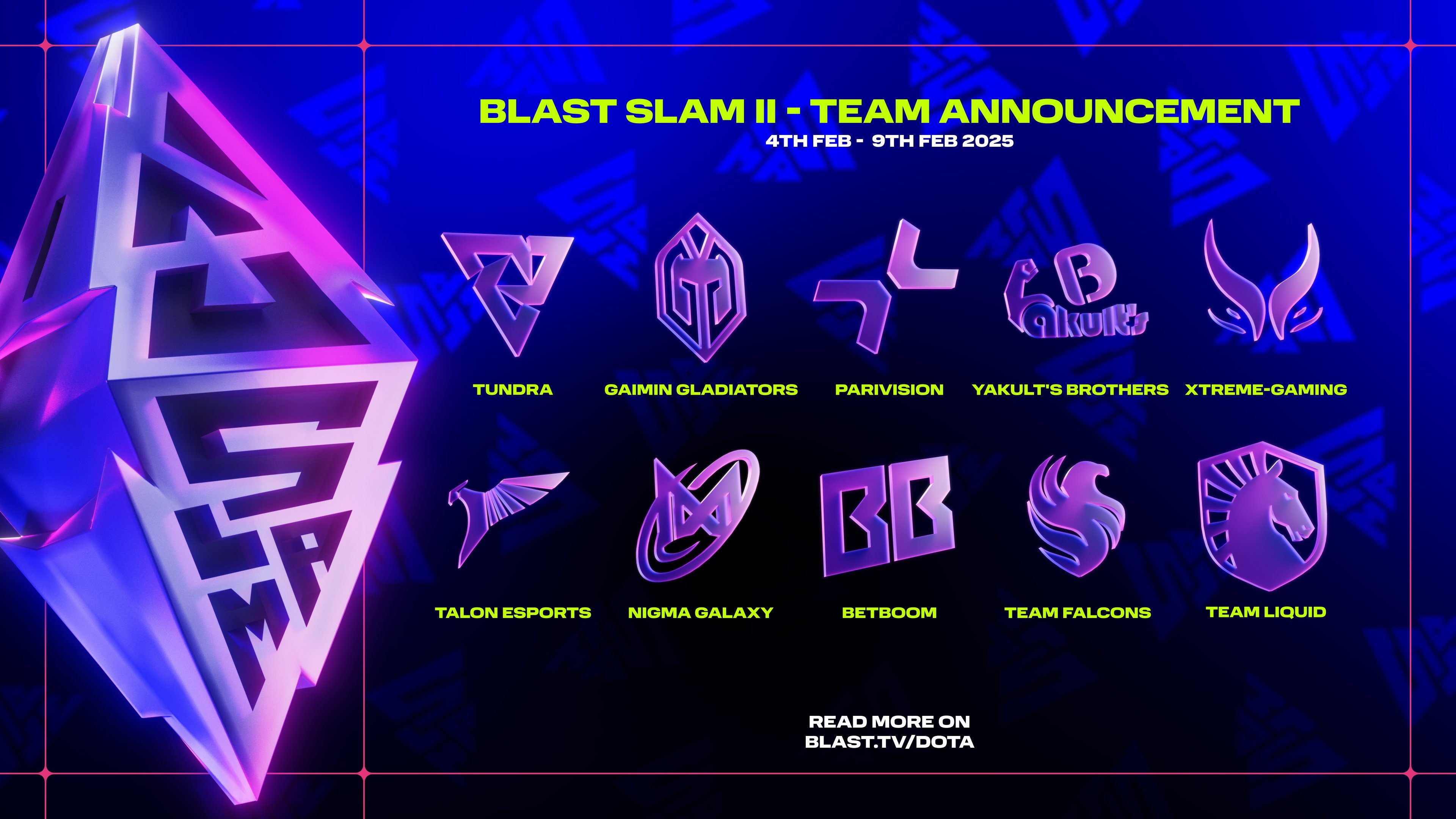 All 10 BLAST Slam II teams have been confirmed - Dota 2 - Gamereactor
