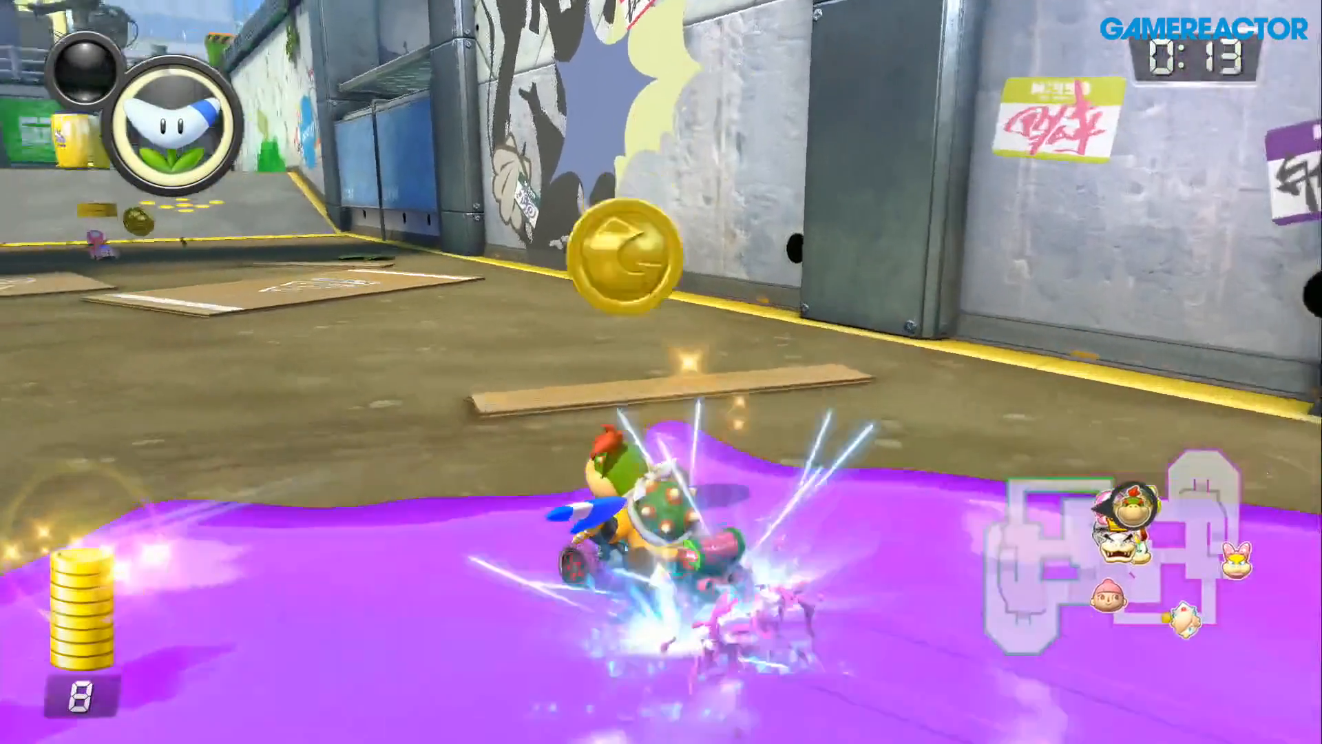 Check out the new pink boost in Mario Kart 8 Deluxe
