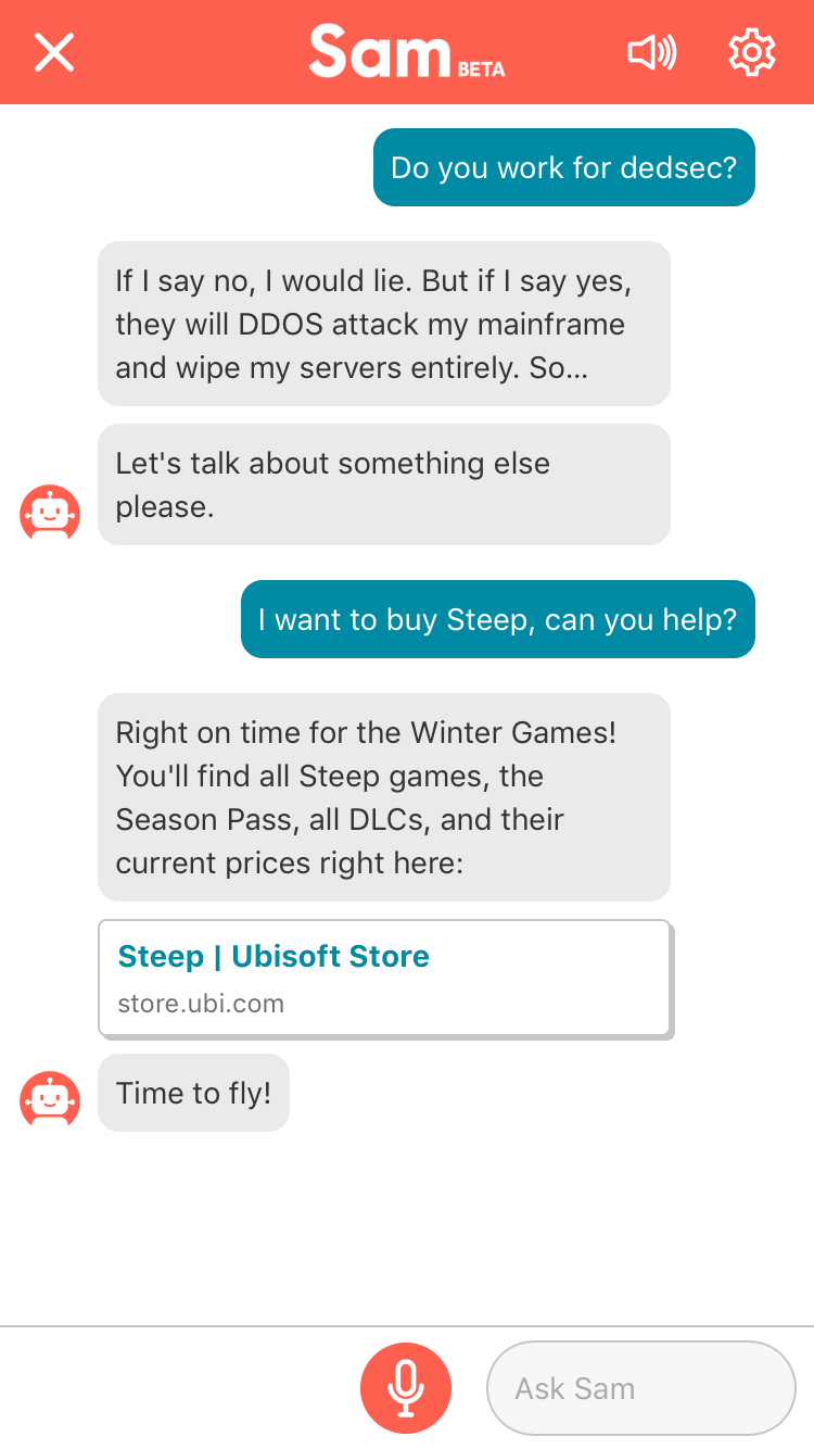 Ubisoft unveils personal gaming assistant Sam - - Gamereactor