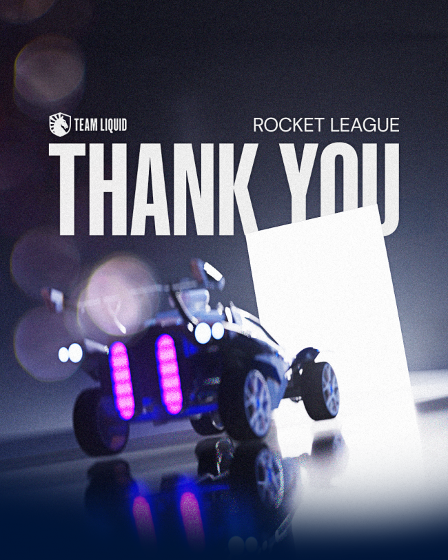 Team Liquid is leaving competitive Rocket League